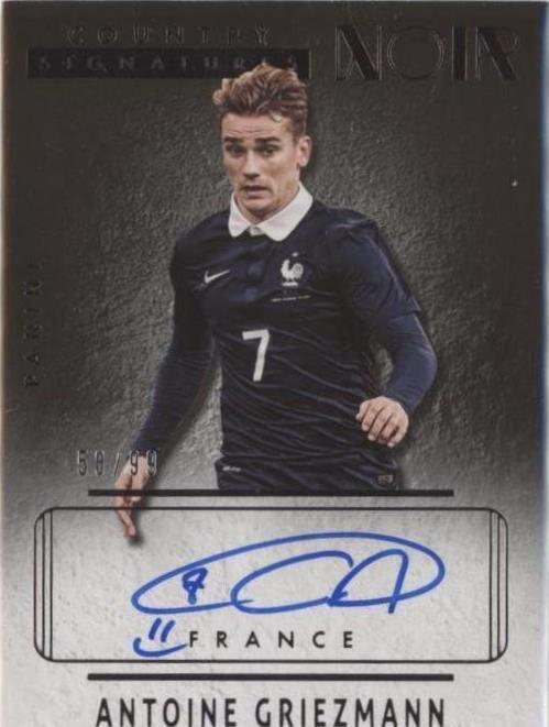 2016-17 Panini Noir - Country Signatures Antoine Griezmann #CO-AG /99 ...
