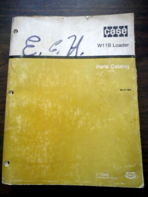 Case W11B Loader Parts Manual Catalog | eBay