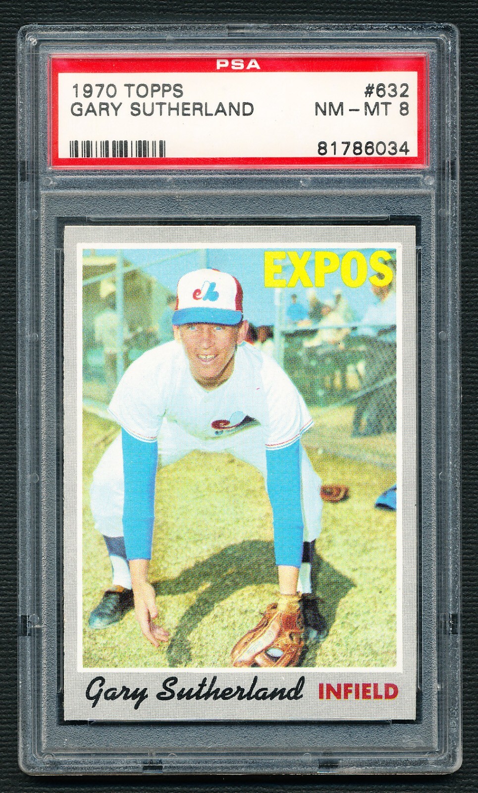 1970 TOPPS BASEBALL 632 GARY SUTHERLAND MONTREAL EXPOS PSA 8 NM-MINT | eBay