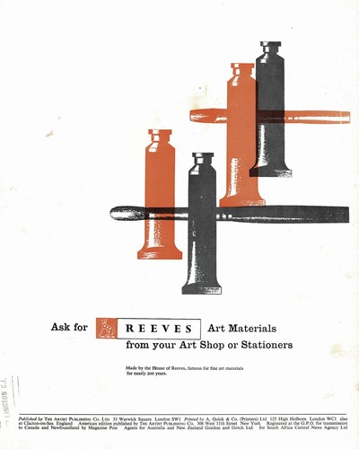 1950s Vintage Reeves Artist Oil Paint Mid Century Art Print Ad a | eBay