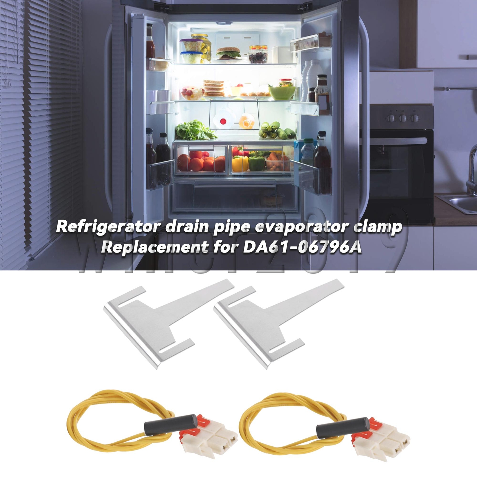 Refrigerator Defrost Drain Clip Replacement for DA61-06796A w/ Sensor ...