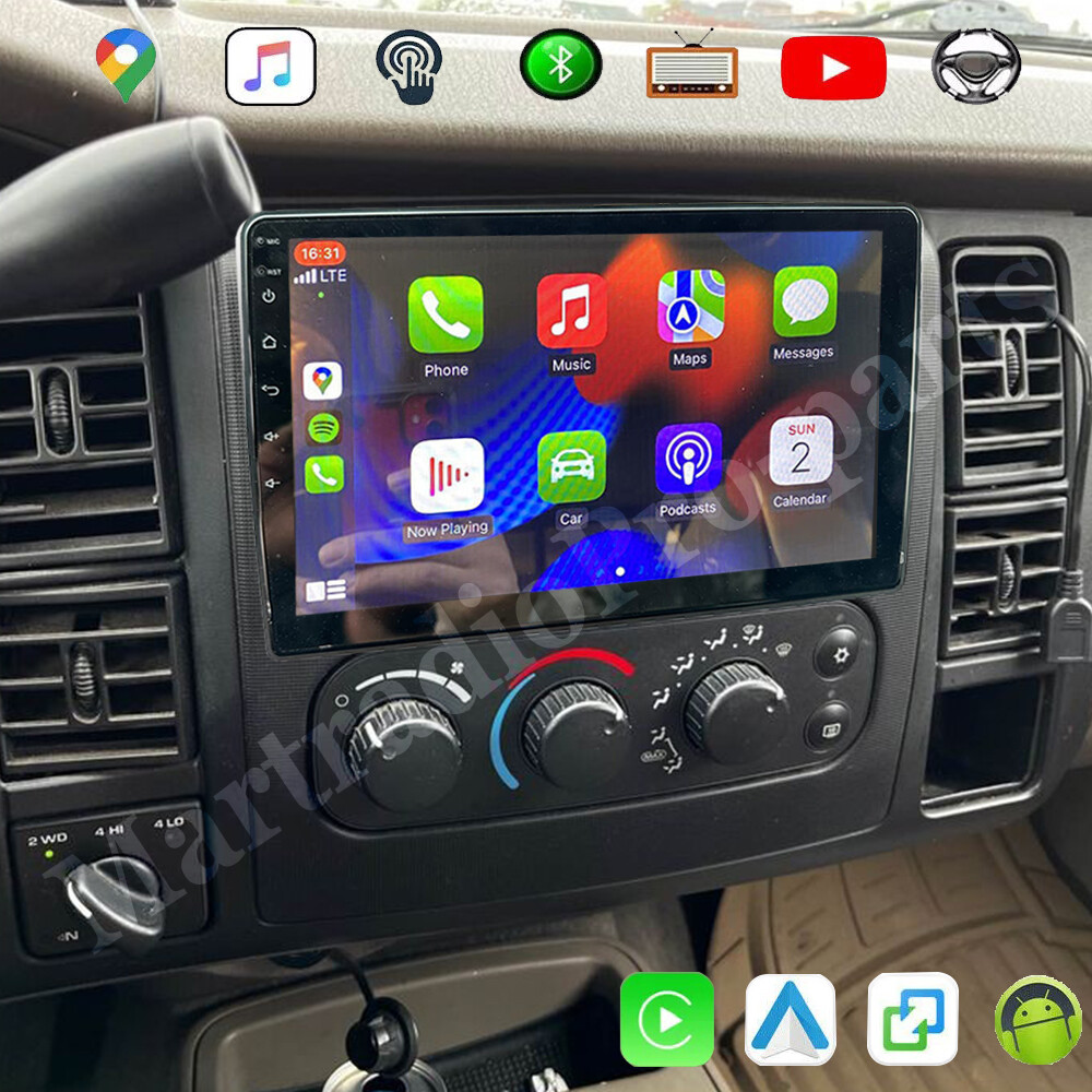2001-2004 Dodge Dakota Android 13 CarPlay Car Stereo Radio GPS Nav | 9 ...