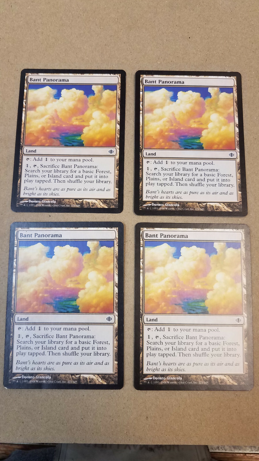 4 Bant Panorama - Magic the Gathering MTG Shards Of Alara x4 4x Playset ...