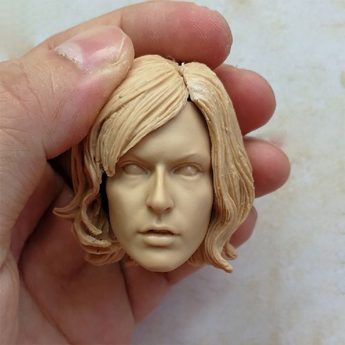 1/6 Scale Unpainted Milla Jovovich Alice Head Carving Sculpt Model Toys ...