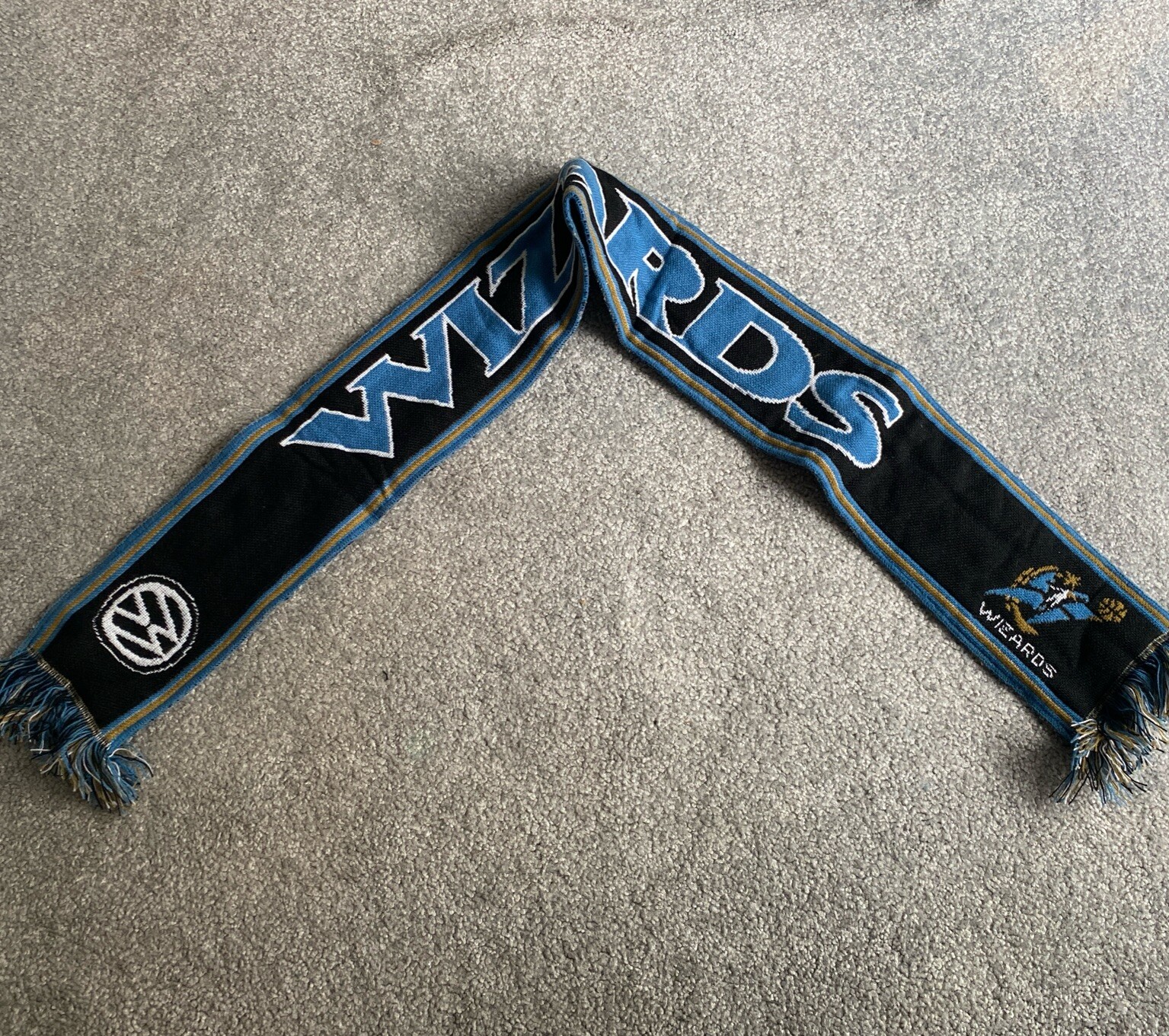 NWOT Vintage Washington Wizards Scarf NBA Volkswagens Winter Scarf Blue ...