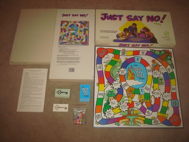 The Just Say No! Board Game 100% Complete 1987 Vintage Teacher ...