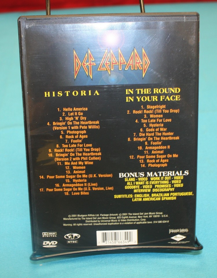 DEF LEPPARD HISTORIA DVD | eBay