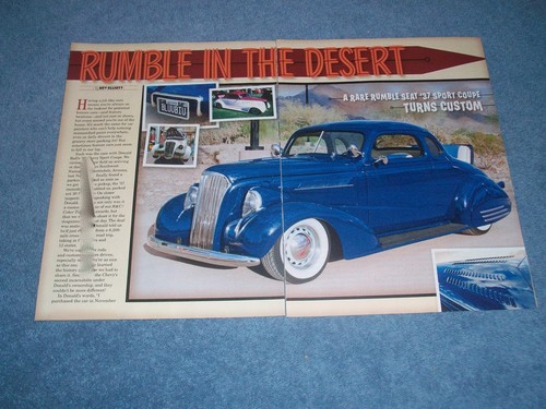 1937 Chevy Custom Sport Coupe Article "Rumble in the Desert" | eBay