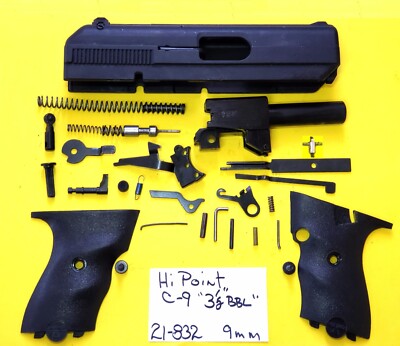 HI POINT C9 in .9MM ACP UPPER SLIDE BARREL LOWER GRIPS INTERNAL PARTS ...