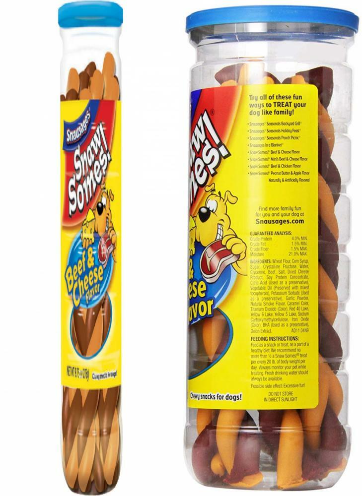 Snausages Snawsomes Dog Treats, Beef And Cheese, 9.75 Ounce (Pack Of 5 ...