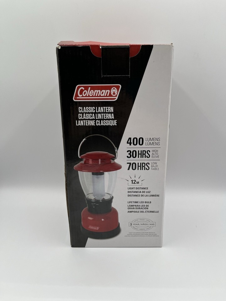 Coleman LED Lantern | 400 Lumens Personal Lantern with 4D Battery ...