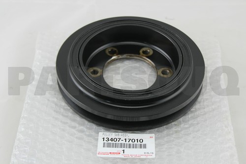 1340717010 Genuine Toyota PULLEY, CRANKSHAFT, NO.2 13407-17010 | eBay