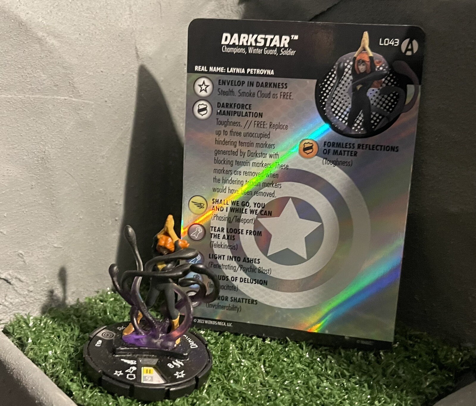 Marvel Heroclix DARKSTAR - L043 - LEGACY FIGURE & CARD Avengers Forever ...