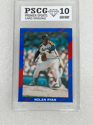 1990 Broder Nolan Ryan June 11, 1990 6th No Hitter GRADED PSCG 10 GEM ...