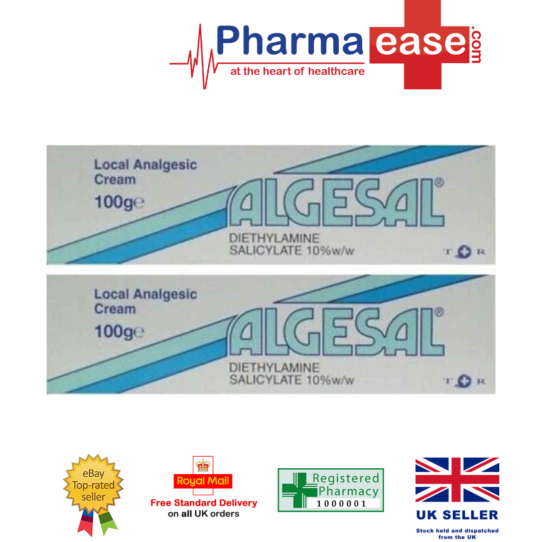 Algesal Local Analgesic Cream -100g x 2 (Pain Relief Cream) - | eBay