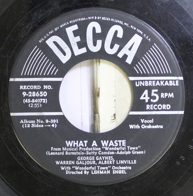 Soundtrack Wonderful Town 45 George Gaynes, Warren Galjour, Albert ...