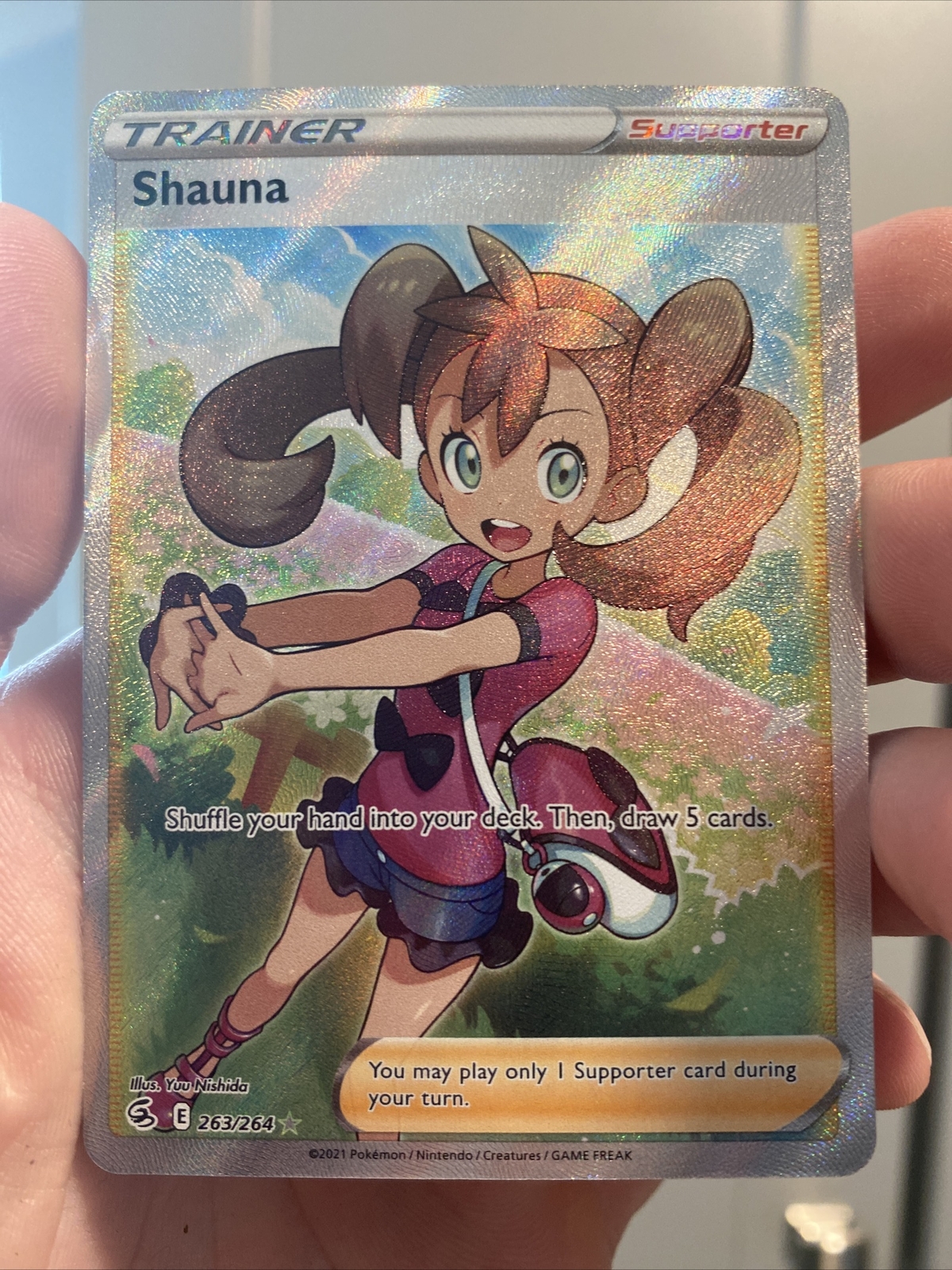 Pokémon TCG Shauna Fusion Strike 263/264 Holo Full Art NM+ | eBay