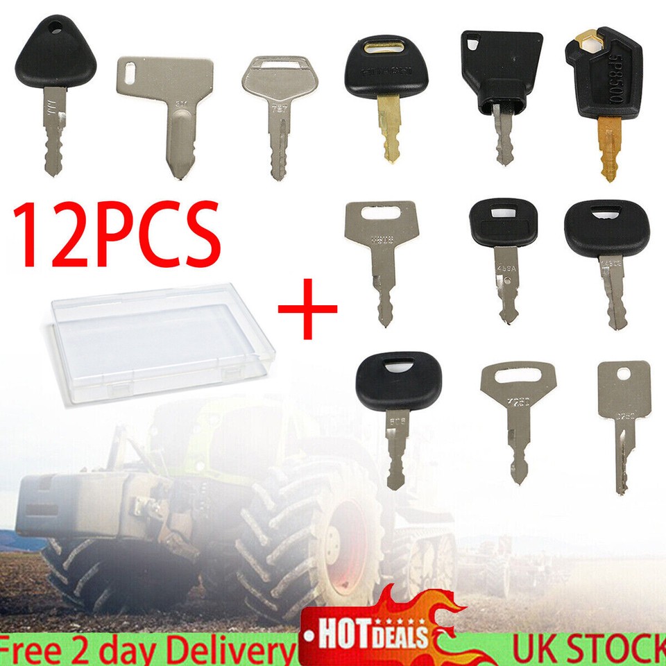 Key Master Set Plant Digger Excavator Forklift Dumper Backhoe Tractor ...