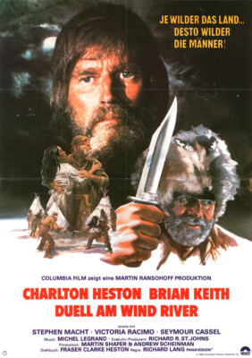 Duell am Wind River ORIGINAL A1 Kinoplakat Charlton Heston / Brian ...