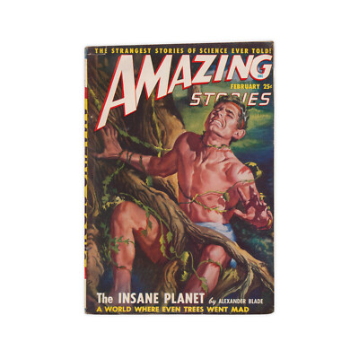 Amazing Stories: February 1949 - science fiction pulp with bright color ...