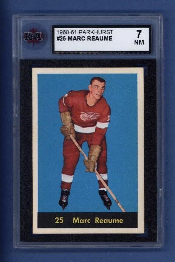 1960-61 PARKHURST #25 MARC REAUME KSA 7 NM Detroit Red Wings | eBay