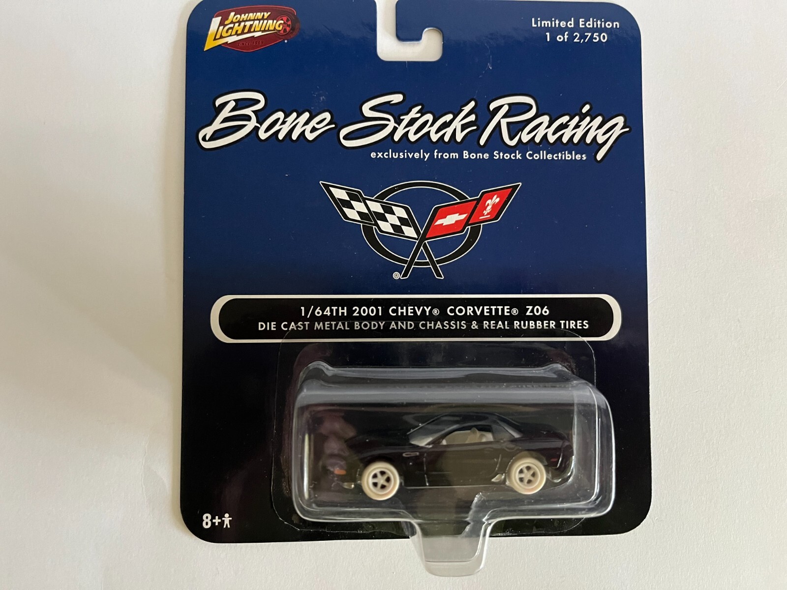 WHITE LIGHTNING 2001 CHEVY CORVETTE Z06 JOHNNY LIGHTNING BONE STOCK ...