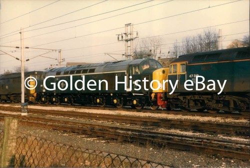 VINTAGE LOCOMOTIVE TRAIN DIESEL STEAM OLD 1990'S REAL PHOTO PHOTOGRAPH ...
