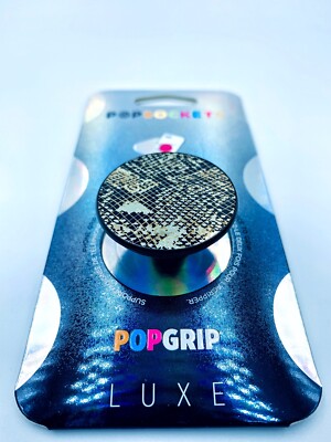 Authentic PopSockets Luxe Embossed Metal Python PopSocket Pop Socket ...