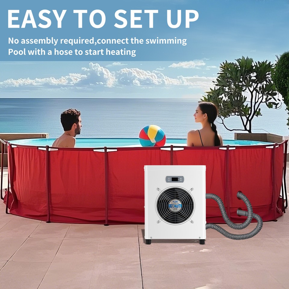 SLSY Above Ground Pools Heater 110V Electric Pool Heater&Titanium Heat ...