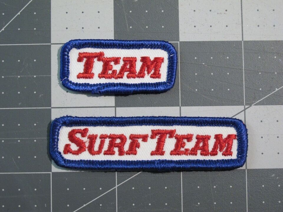 vtg 1970s 1980s Surfing ephemera - patch Team Surf Team lot of 2 | eBay