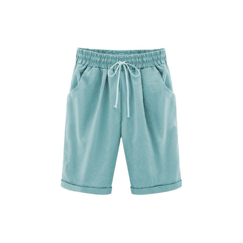 Summer Women Elastic Waist Short Pants Loose Short Casual Fashion Short ...