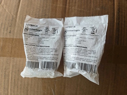 GE Security 1078W-N Recessed Magnetic Door Contact With Wire Leads New ...