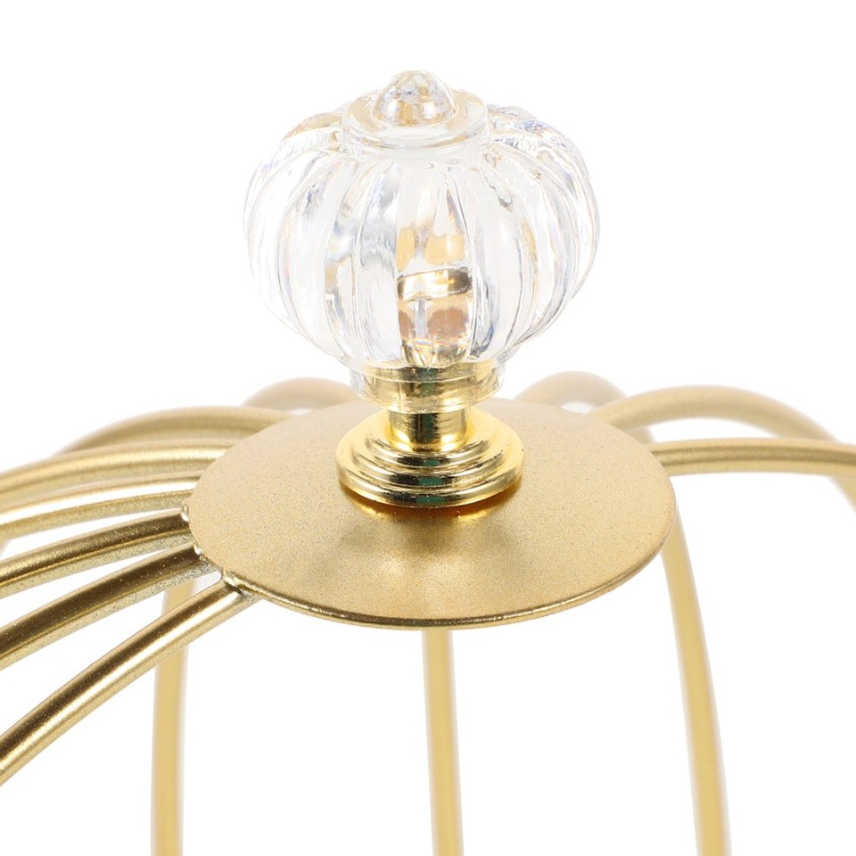 Bird Cage Dessert Stand Single Layer Cake Display Server Metal Bird ...