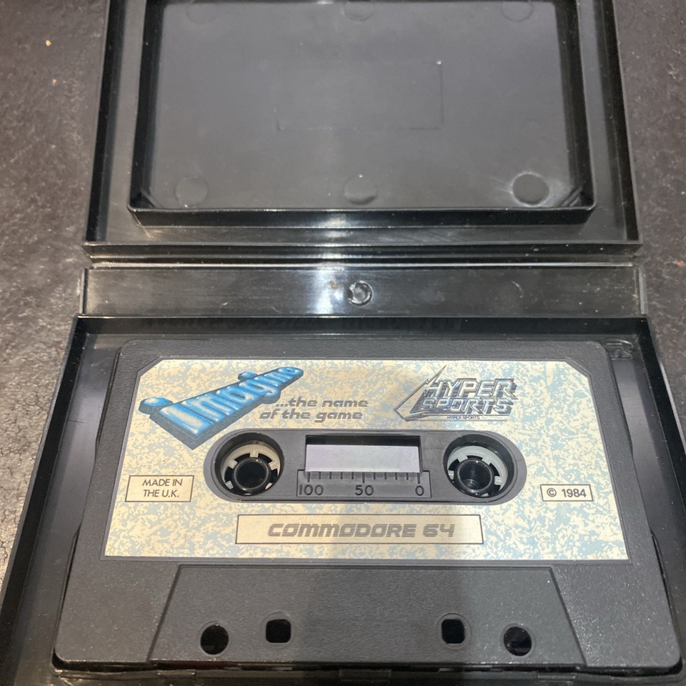 Hyper Sports Commodore 64 Game C64 Cassette Tape Imagine Software ...
