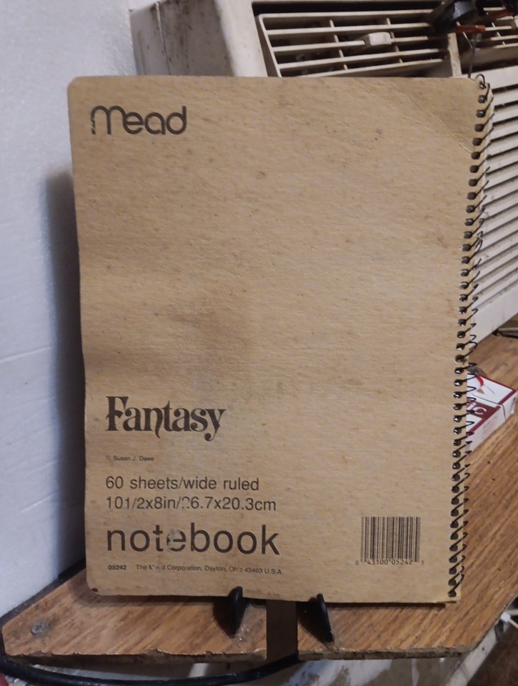 Vintage 80's Susan Sue Dawe Unicorn & Child Mead Portfolio Notebook ...