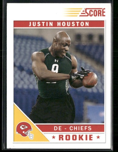 2011 Score Justin Houston RC Football Card #352 Kansas City Chiefs | eBay