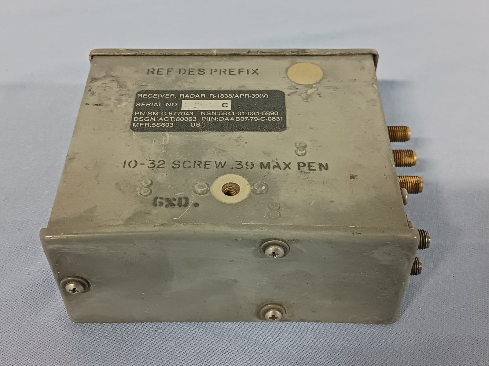 Northrop Grumman Receiver Radar R-1838/APR-39(V) P/N: SM-C-877043 | eBay