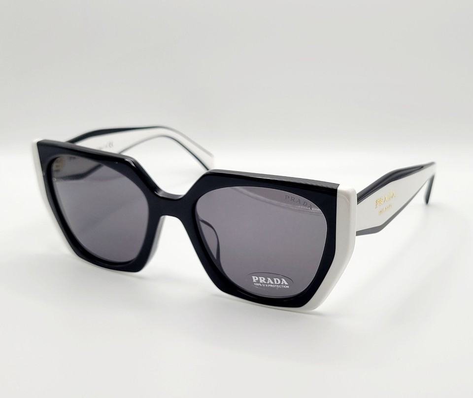 Prada Sunglasses PR15WS 09Q5S0 54mm Black/Talc / Dark Grey Lens ...