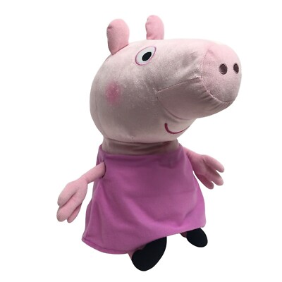 Peppa Pig Plush Doll Large Toy 20" Ear To Feet Stuffed Animal Pink ...