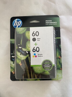 HP 60 Original Ink Cartridge - Black and Tri-Color New *Exp 10/21 ...