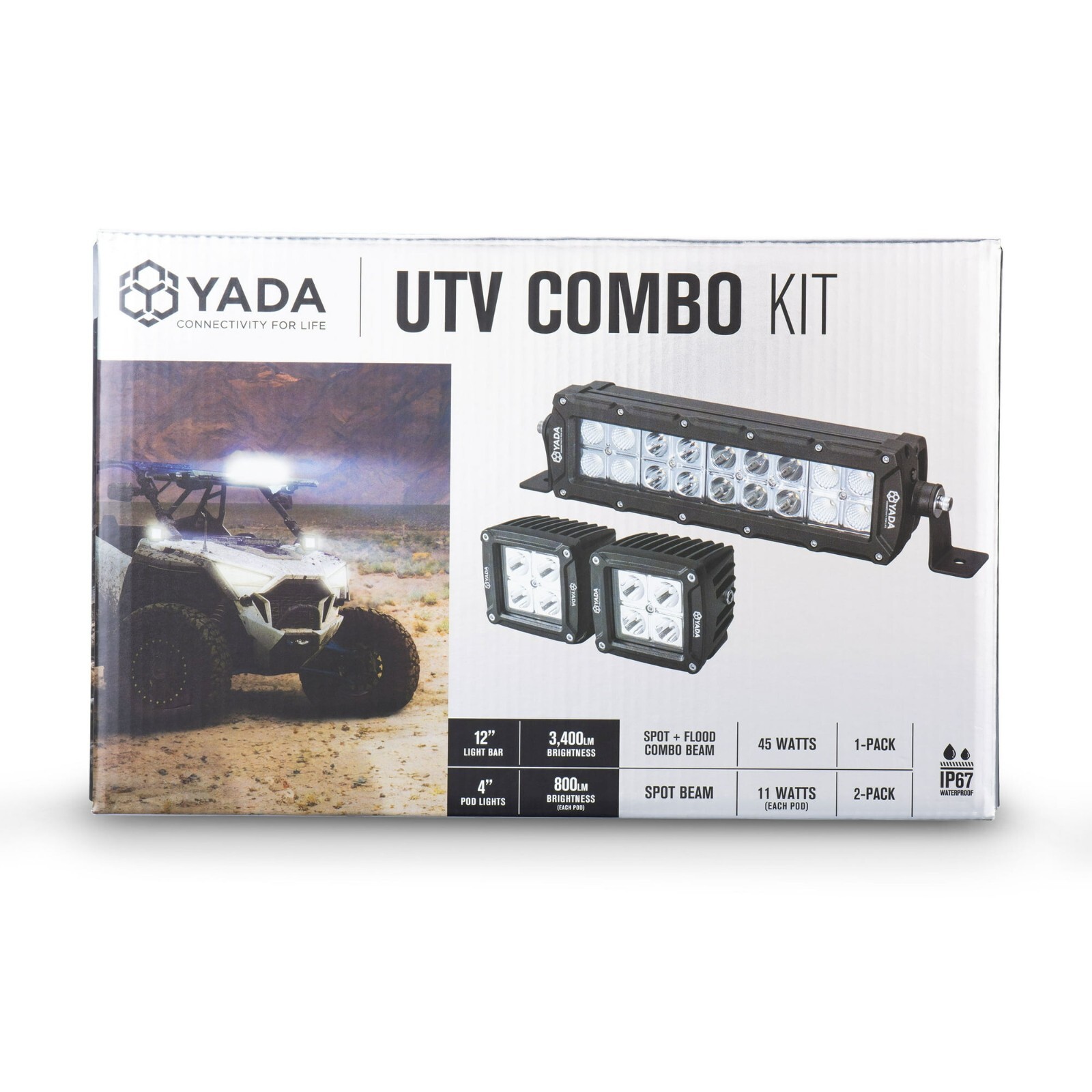 YADA Elevate off-road UTV Automotive Lighting Combo Kit - Black ...