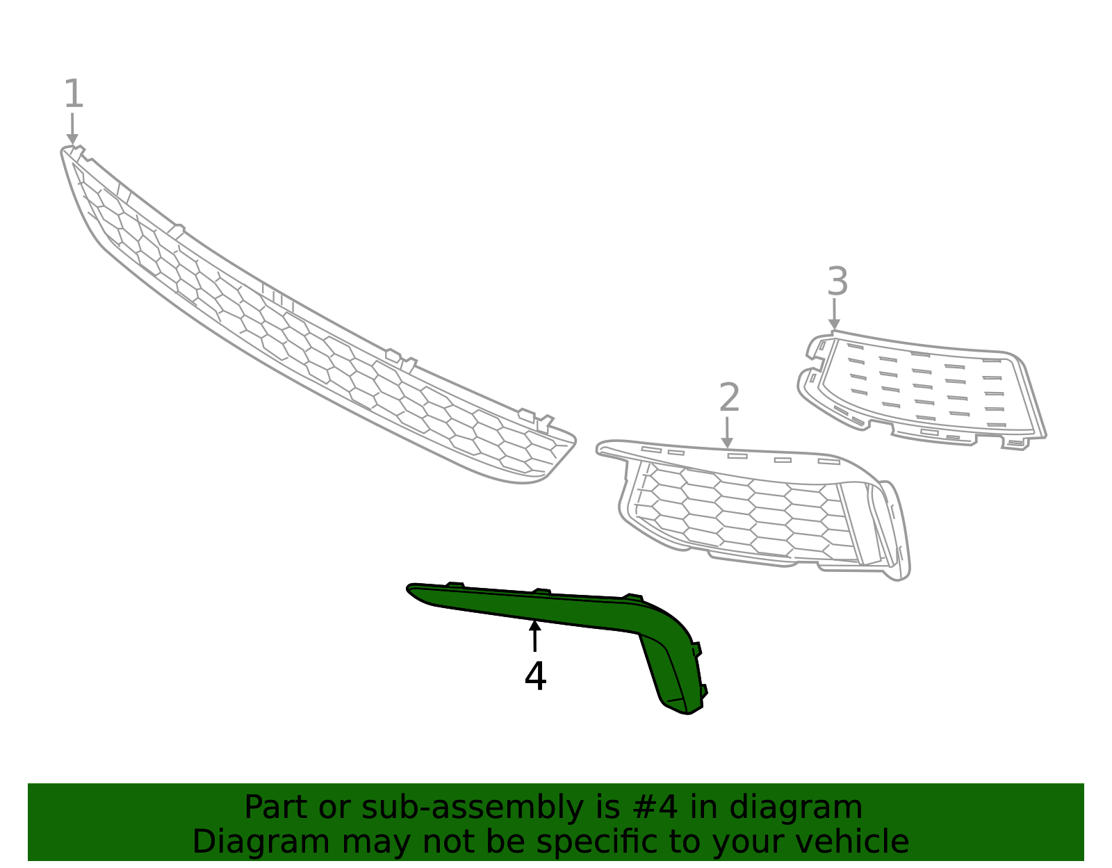 BMW OEM 21-22 530e xDrive Grille Components-Finish Molding 51119852171 ...