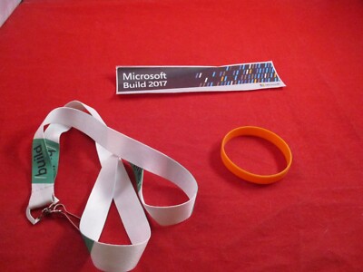 Microsoft Build Windows Employee Promotional Lanyard, Wristband ...