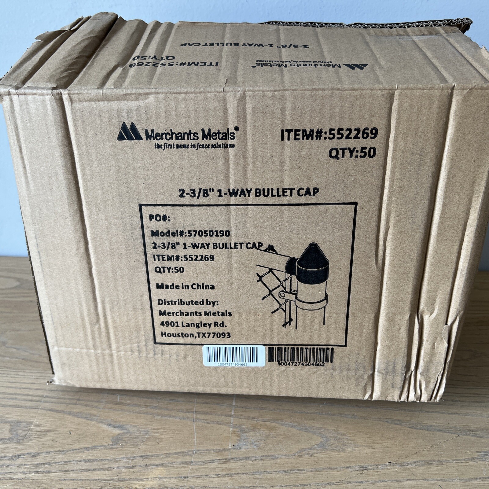 (50 Pack) Merchants Metals 2-3/8” 1-Way Bullet Cap 57050190 | eBay