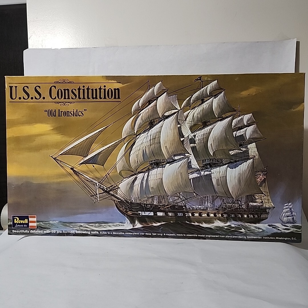 Revell USS Constitution Old Ironside Ship 1:96 Scale 1976 Plastic Model ...