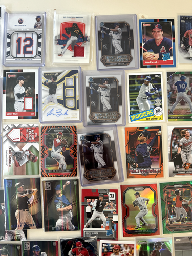 HUGE LOT of Baseball Auto relic SP, SSP Topps Bowman PSA graded 80 ...