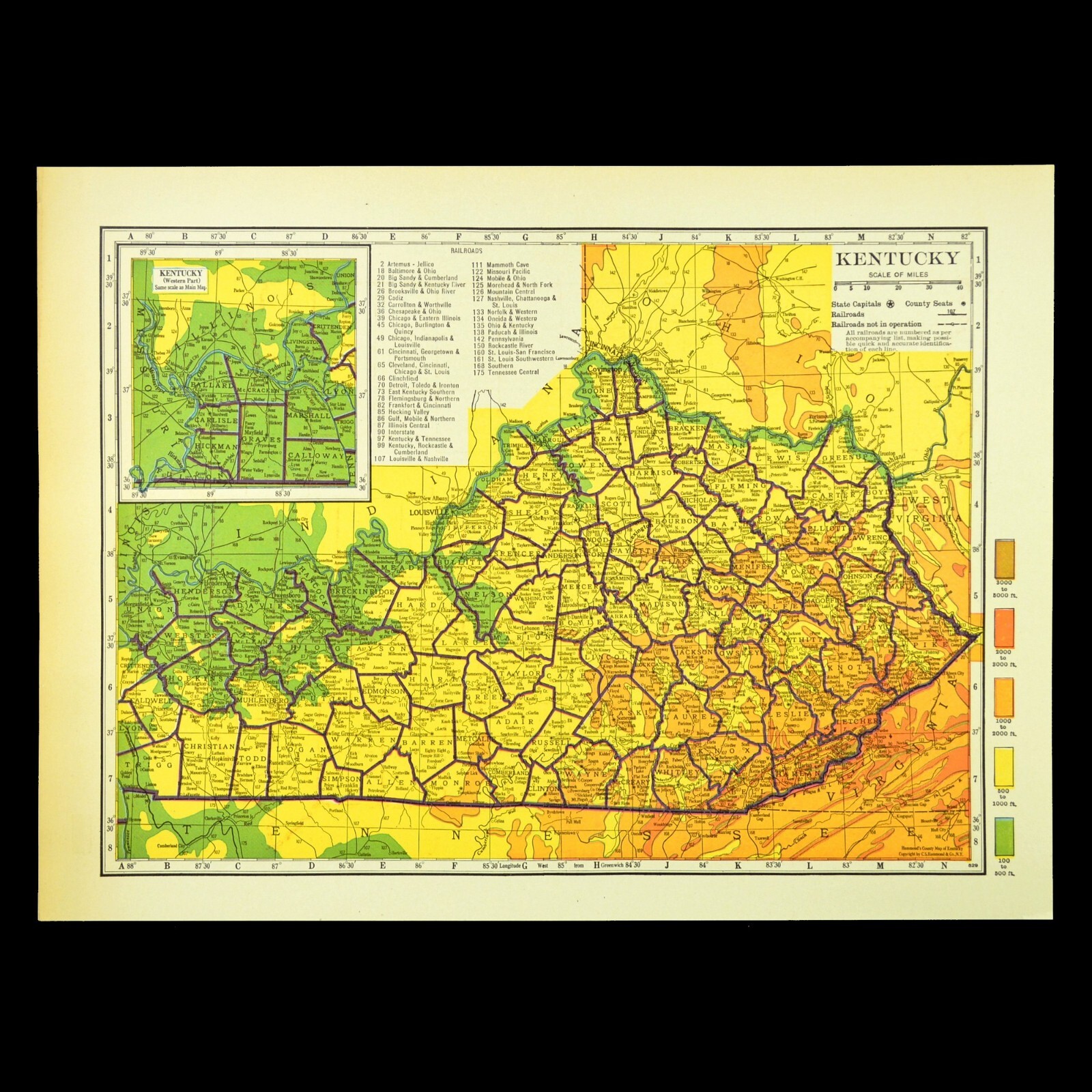 Kentucky County Map Atlas