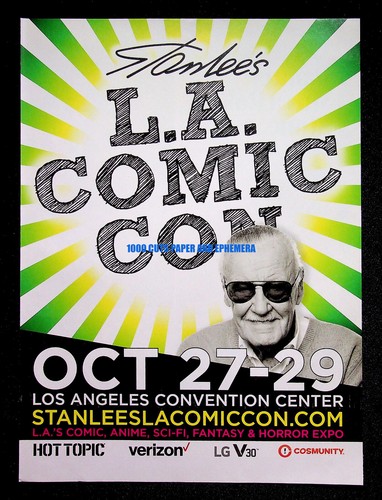 L.A. Comic Con Convention Stan Lee 2017 Trade Print Magazine Ad Poster ...