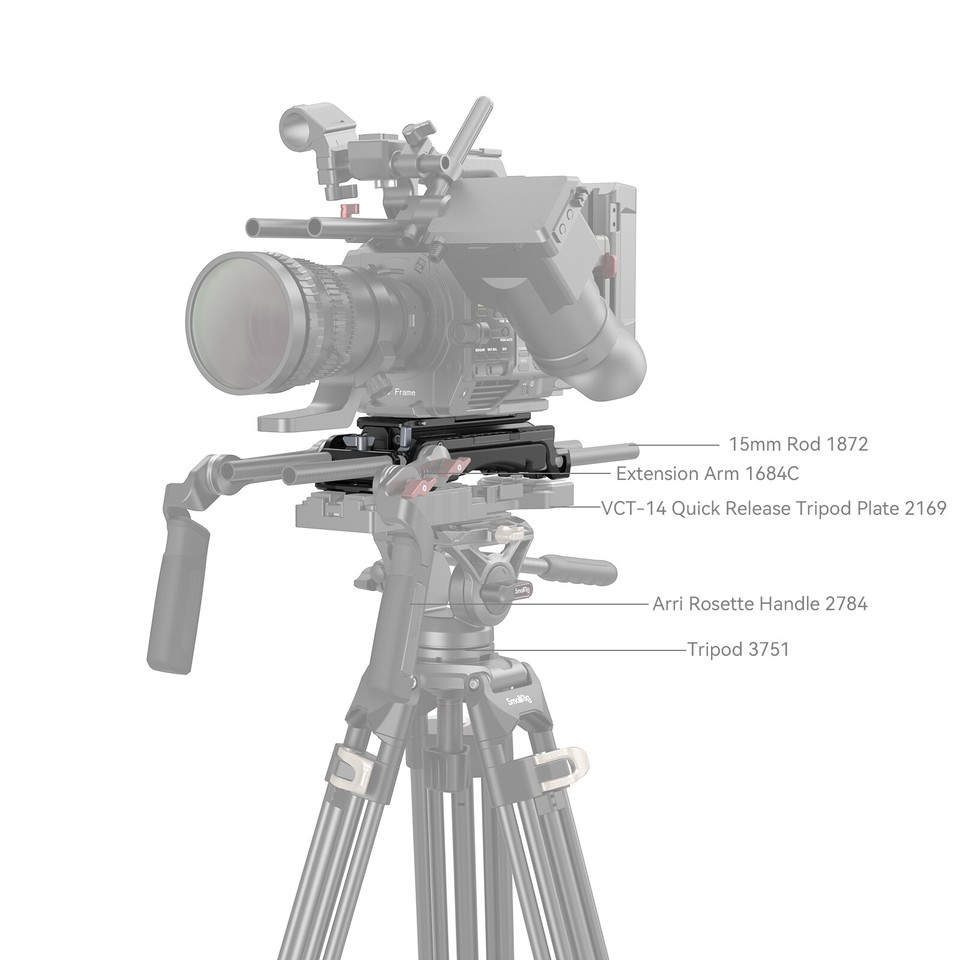 SmallRig VCT-14 Quick Release Tripod Plate 2169 With VCT-14 Shoulder ...