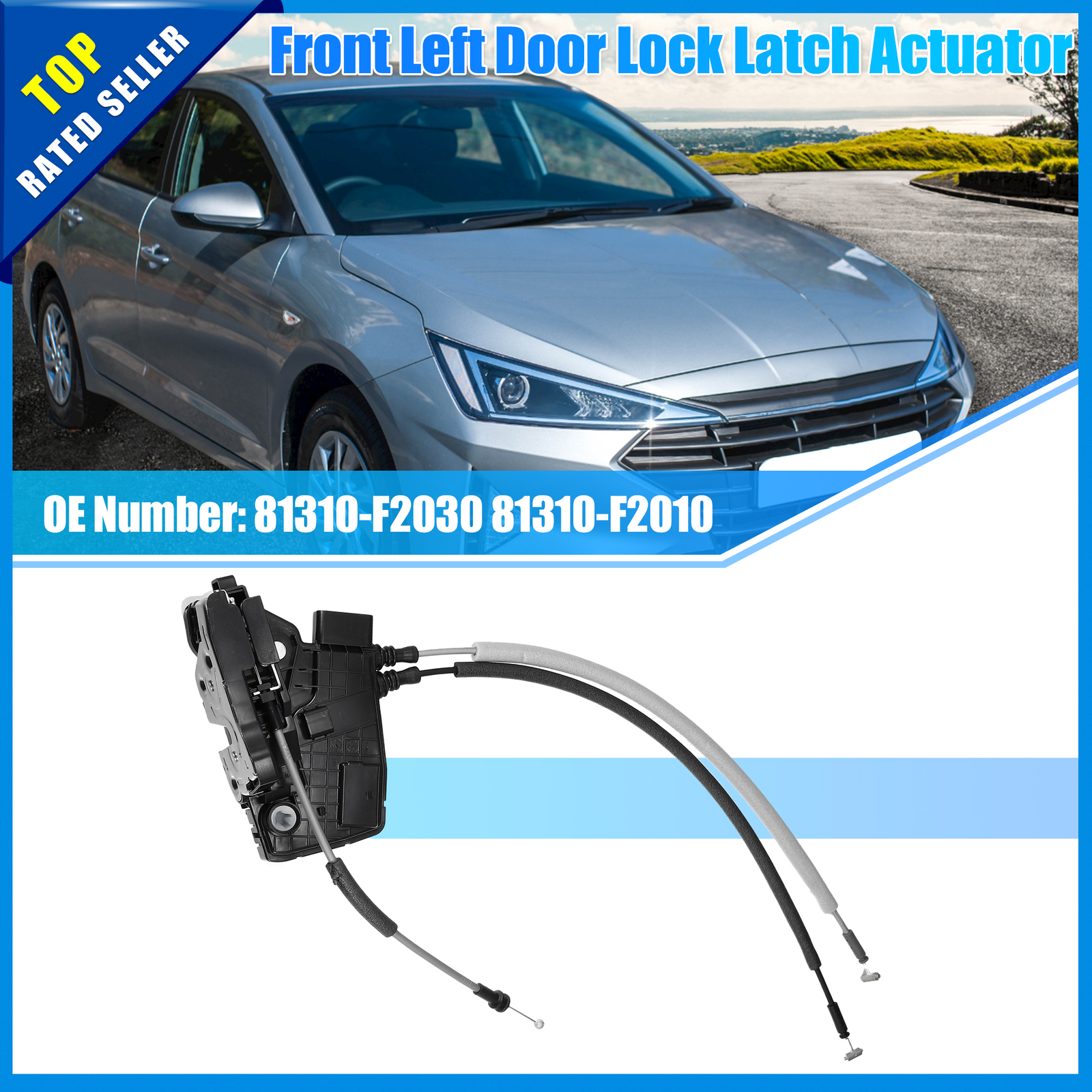 Pack of 1 For Hyundai Elantra Front Left Door Lock Latch Actuator 81310 ...